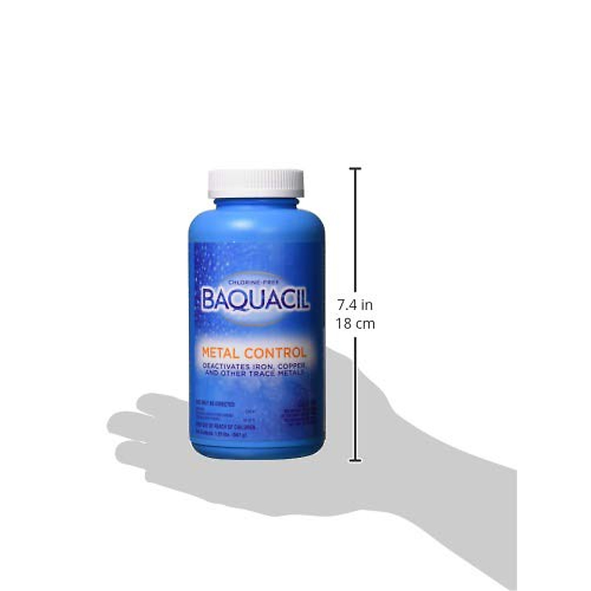BAQUACIL 84327 Metal Control Chlorine-Free Swimming Pool Maintenance, 1.25 pounds