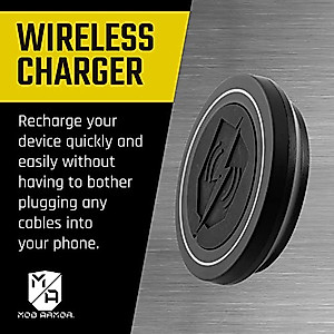Mob Armor Magnetic Wireless Phone Charger - Voltage Series Phone Car Charging Station - Apple iPhone & Samsung Android Accessories - Wireless Charger Magnet Phone Holder