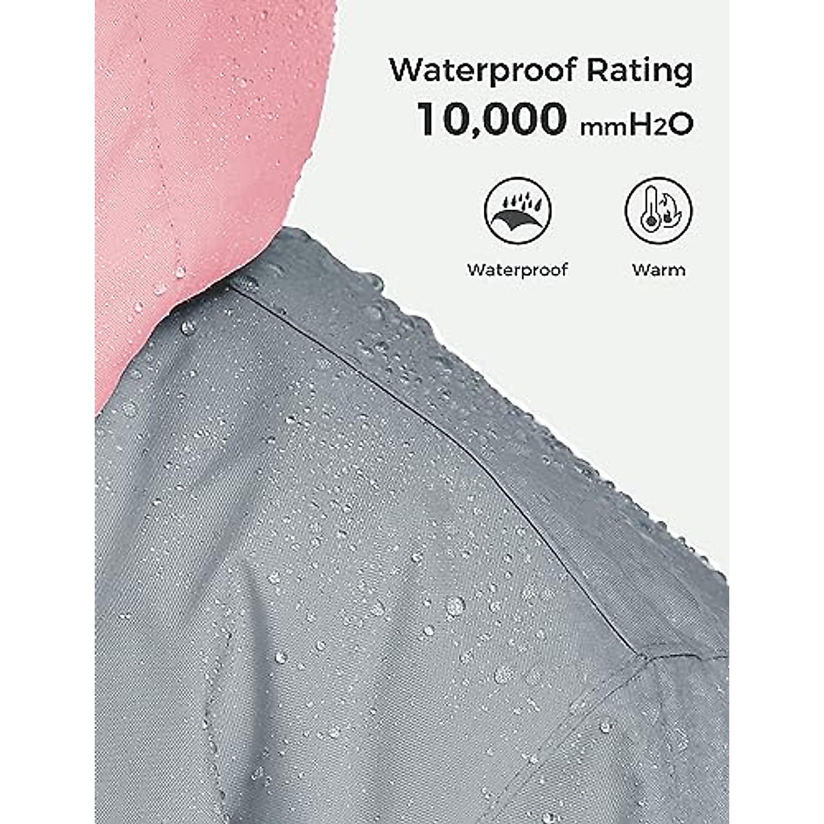 ZSHOW Girls' Ski Jacket Hooded Windproof Breathable Outerwear Warm Winter Coat(Coral Pink,14-16)