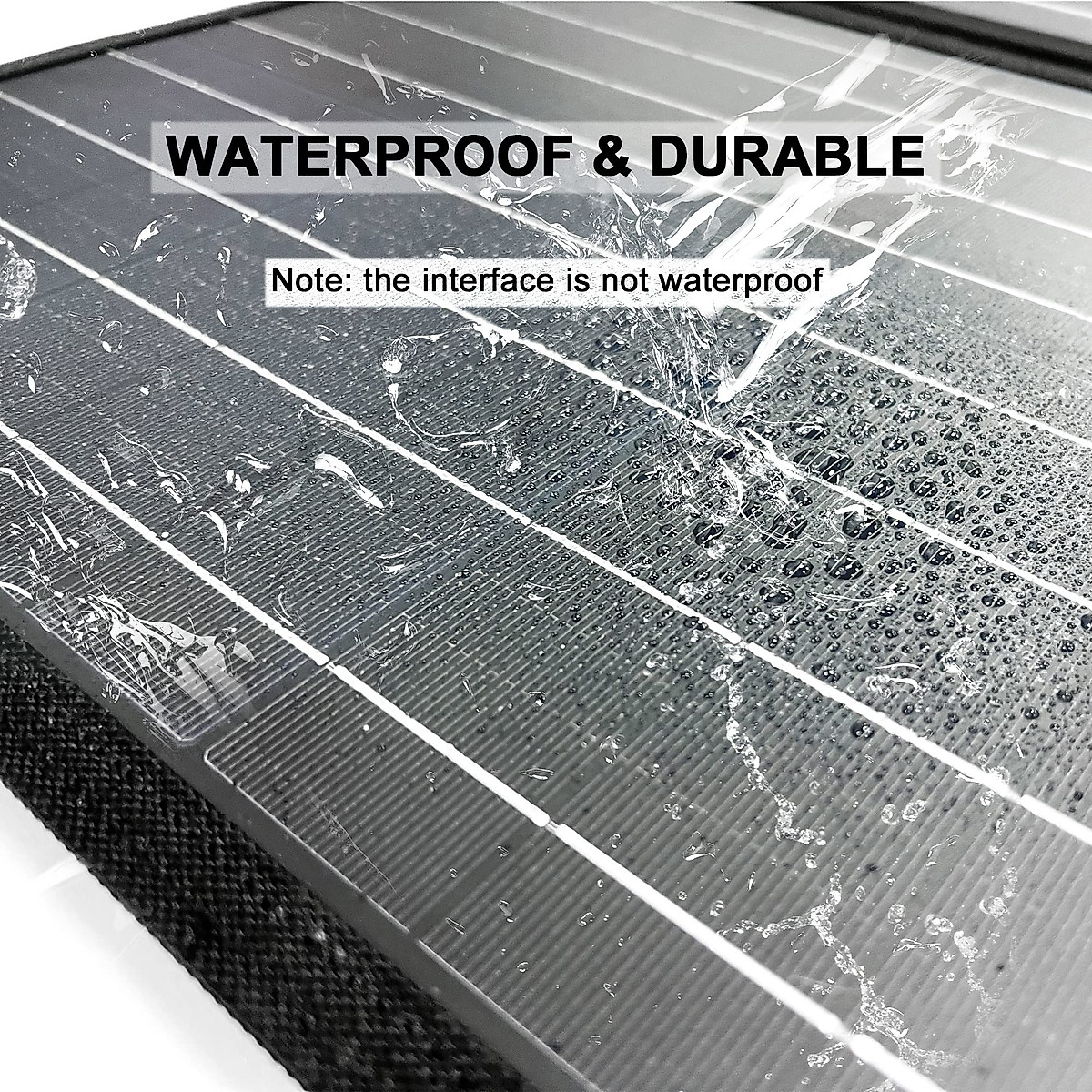 100W Foldable Solar Panel with Kickstand, Portable Solar Panel Charger, Compatible with Power Station, with QC3.0, USB-C, DC Outputs 18V for Camping/RV/Outdoor Boat/Phone/Tablet (100W, Black Camo)