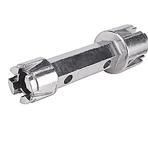 Houstawax 2 IN 1 Tub Drain Remover Wrench Aluminum Dumbell Wrench Tub Drain Tool Kitchen Sink Baskets Wrench Bathtub Drains Wrench Heavy Duty