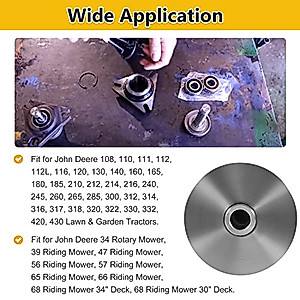 johntruck Deck Drive Spindle Shaft Fit for John Deere Lawn Mowers Garden Tractors F510 F525 SRX75 SRX95 STX30 STX38, Replace for AM39912, AM39916, AM33098, AM30301 & AM37999