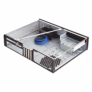 SilverStone Technology ML03B Milo Series Aluminum/Steel Micro-ATX Media Center/HTPC Case, Black ML03B-x