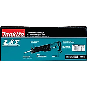 Makita XRJ04Z 18V LXT Lithium-Ion Cordless Recipro Saw, Tool Only, Blue