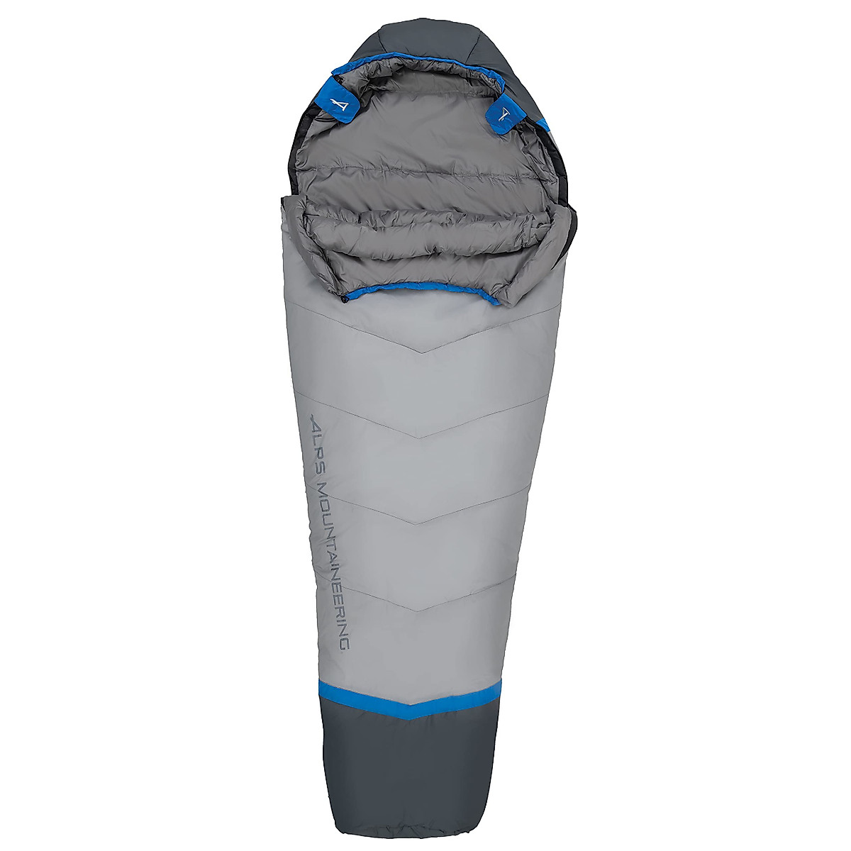 ALPS Mountaineering Aura +20° Mummy Sleeping Bag Regular, Gray/Charcoal - New