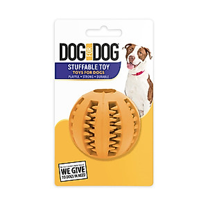 Stuffable Dog Ball Toy - Dog Chew Ball | Interactive Dog Balls for Aggressive Chewers | Dog Balls & Chew Toys for Teething | Dog Ball Chew Toy | Blue