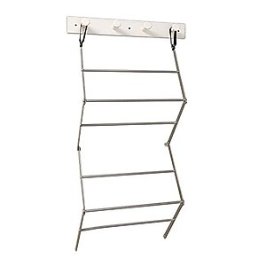 Homz Off the Off the Wall Organization Drying Rack, White