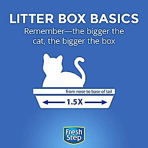 Fresh Step Lightweight Clumping Cat Litter, Odor Control With Febreze, 15.4 lbs