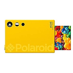 Zink Polaroid Mint Instant Print Digital Camera (Yellow), Prints on Zink 2x3 Sticky-Backed Photo Paper