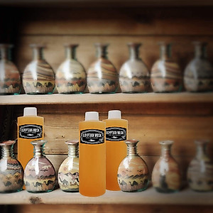 Bargz Light Brown Egyptian Musk Body Oil Scented Fragrance Perfume for Men and Women (10oz)