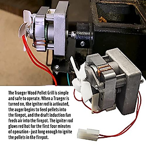 Upgraded Auger Motor Replacement for Traeger, Pit Boss and Camp Chef Wood Pellet Grills,2.0 RPM, 110V, 60Hz, 2 Pole