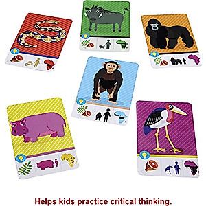 Safari Sprint Fisher-Price Kids Pre-School Game with Jungle-Themed Track, Hedgehog Pieces and Cards with African Animal Facts, 2 to 4 Players, Gift for Ages 3 Years & Older