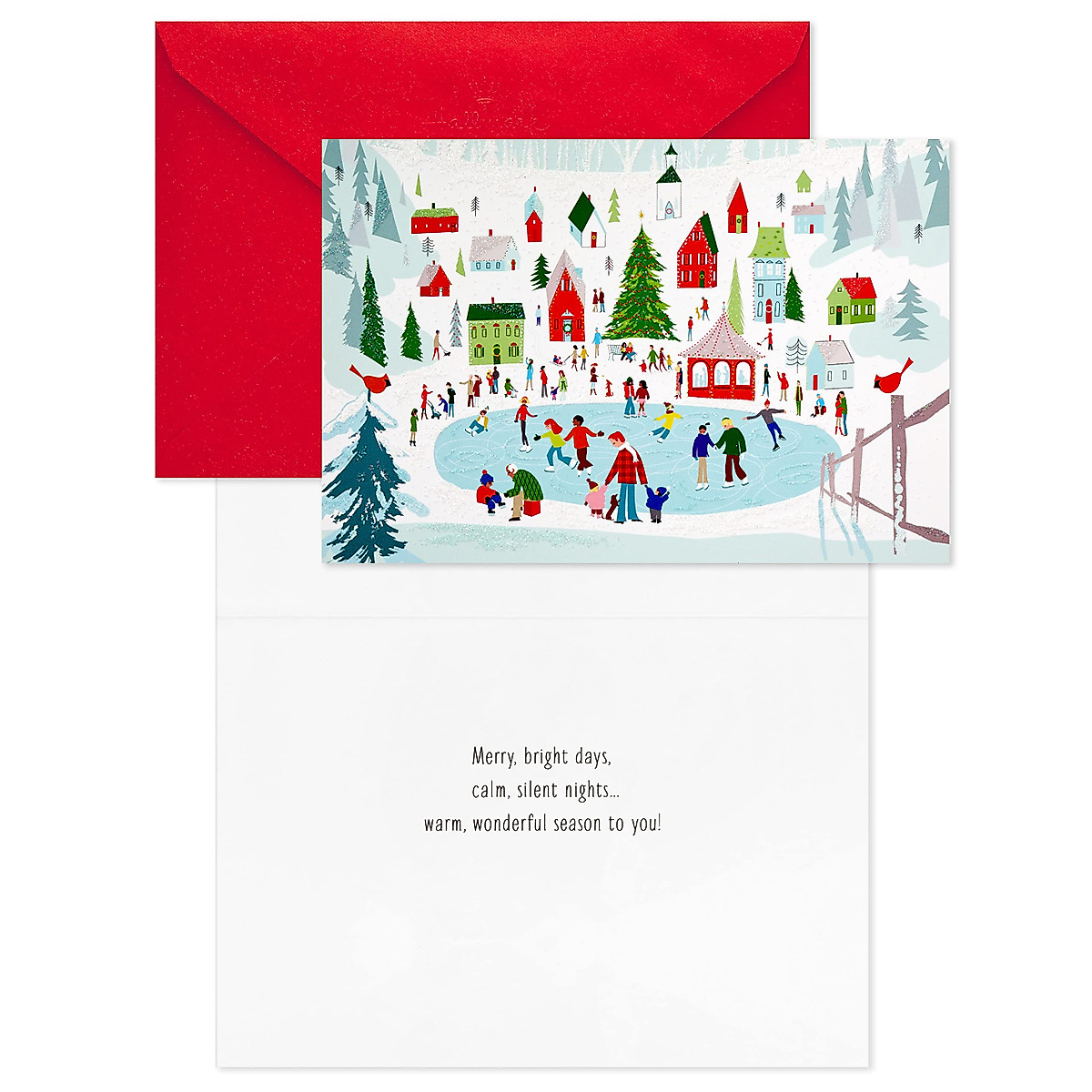 Hallmark Boxed Holiday Cards, Snowy City (40 Cards with Envelopes)