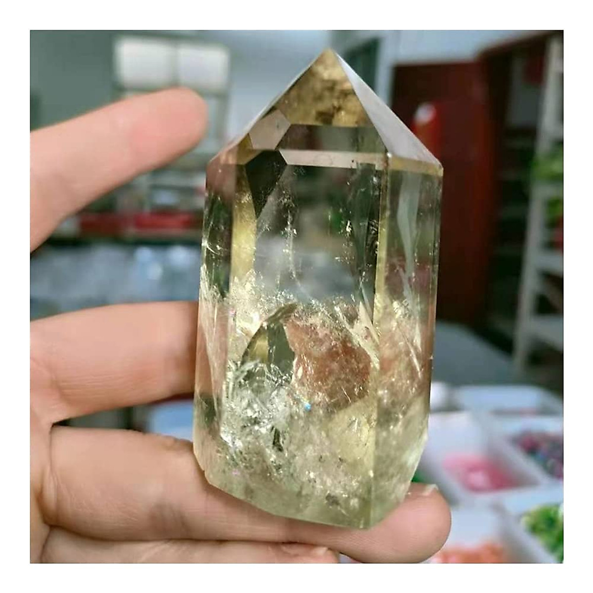 SAIYI Decorative Ornaments 1pc 50-65gTop Quality Herkimer Diamond Crystal Point Mineral Specimens