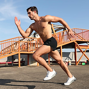 Pudolla Men's Running Shorts 3 Inch Quick Dry Gym Athletic Workout Shorts for Men with Zipper Pockets(Black X-Small)