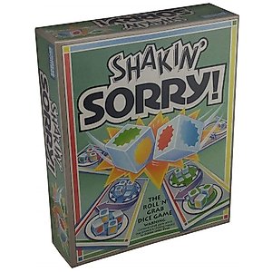 Parker Brothers Shakin Sorry Roll N Grab Dice Game