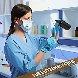 4 Pcs 500 ml Tattoo Wash Bottle Water Squirt Bottle Lab Squeeze Bottles Lash Water Bottle Squeeze Safety Rinse Bottle for Eyelash Extensions, Tattoo Supplies, Cleaning, Succulent Watering (Black)