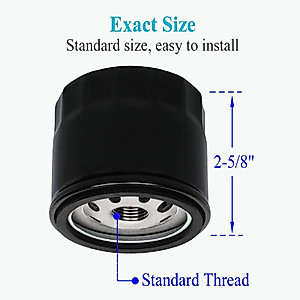 Drblawi Compatible with 4 Pack Professional 12 050 01-S Oil Filter Fits for Kohler Engine Lawn Mower Troy Bilt Bronco 12 050 01 1205001-S 12 050 01-S1 YTH20K46 KT715 SV470-SV620 Lawn Mower Oil Filter