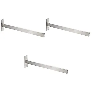 DOITOOL 3 Sets Stainless Steel Towel Mounted Towel Hanging Storage Holder Bathroom Towel Bar Wall Mounted Clothing Rack Towel Hanger 304 Stainless Steel Shelf Tower
