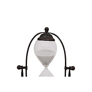 Decorative Metal & Glass Thirty Minute Hourglass