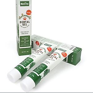 KFANXILET Pet Toothpaste Dog Toothpaste Oral Hygiene Supplies Cat Toothpaste Beef Vanilla Dog Toothpaste, 93110/93109