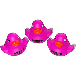 Crafters Cup VHOB You've Been Ducked Rubber Ducks | Bulk 20 Pack | Rubber Ducky 2.25 inches Wide and 1.75 inches Tall | Use with Duck Duck Tags | Tuscadero Pink Duck (Pink Rubber Ducks)