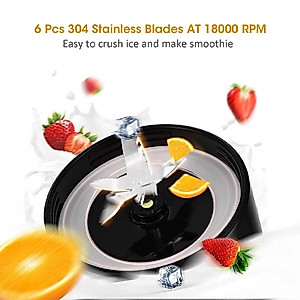 SRLIWHITE Portable Blender, Rechargeable Blender With 500Ml Bottle, Waterproof Blender For Milkshakes And Smoothies Small Juicer (Color : Black)