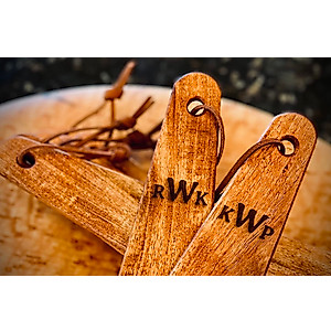 COWBOY SPATULA - Mesquite Wood TEXAS SLIM Handmade in Texas. Made in USA. Safe for nonstick, and cast iron cookware. Personalize it!