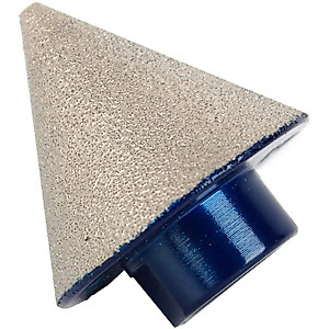 Asia Pacific Construction Diamond Beveling Chamfer Bit 3/16'' to 1-1/2'' and 25mm 1 Inch Finger Milling for Granite Marble Porcelain Stone Holes Trimming Countersink Drill Enlarge Enlarging