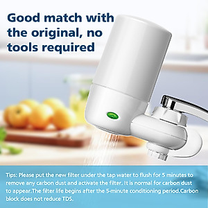 2-pack Faucets Filter Cartridge Replacement, Compatible with Brita® Faucet Water Filtration System, Brita® 36311, 36313, FR-200, FF-100