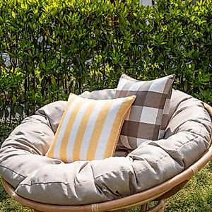 MIULEE 12 x 20 Pillow Inserts - Pack of 4 Water Resistant Shredded Memory Foam Outdoor Pillows - Decorative Premium Pillow Forms Stuffer for Couch Patio Furniture Living Room