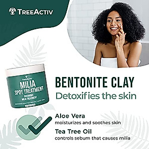 Treeactiv Overnight Milia Spot Treatment 0.5oz, Improves Milia Overnight, Effectively Treat Milia Blemishes in 2 Weeks, Natural Milia Treatment, 120+ Uses