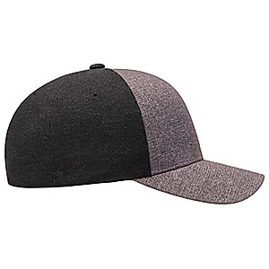 Flexfit Men's one_size Delta Seamless Carbon Cap 2-Tone, Melange Blue/Melange Charcoal, Small-Medium