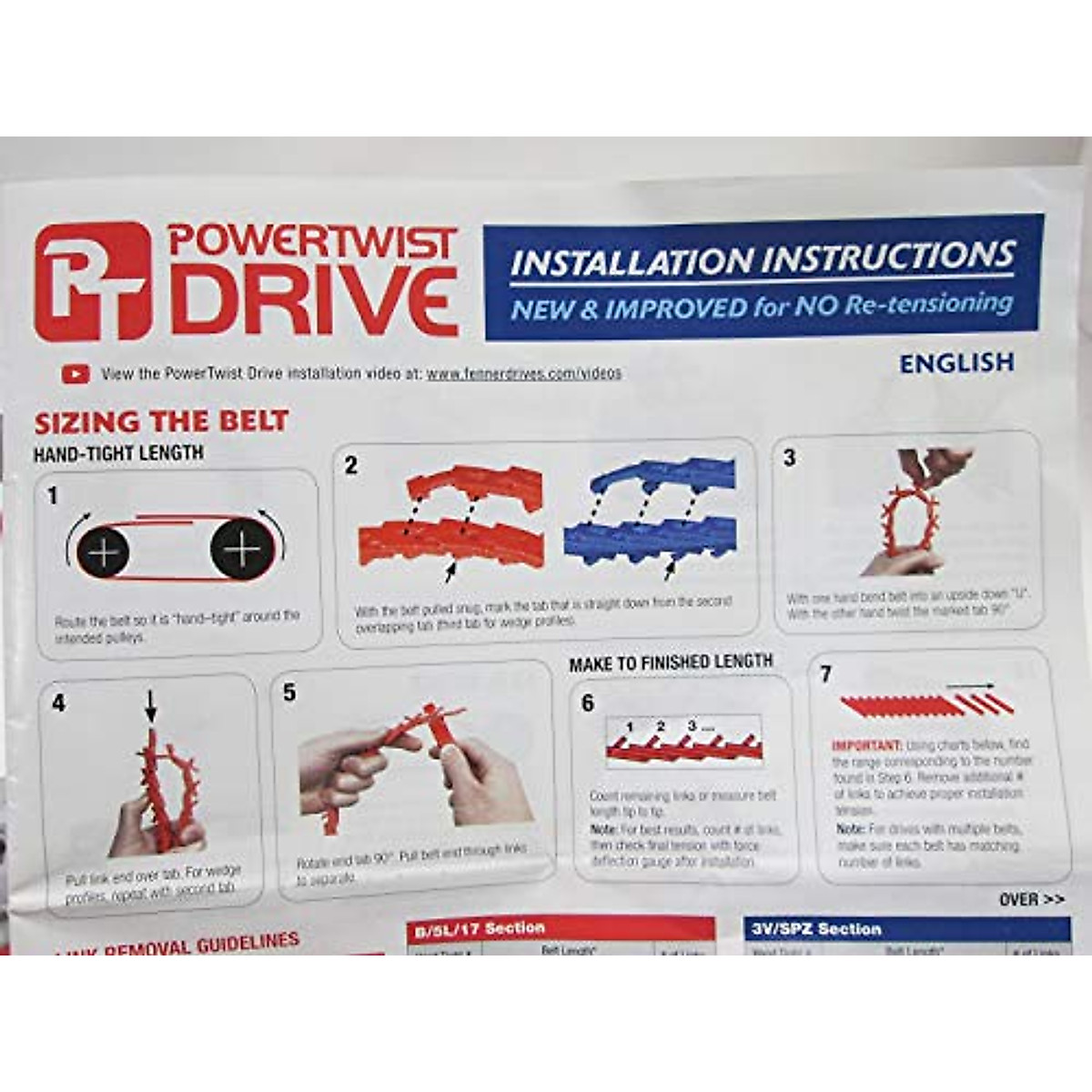 Craftsman Table Saw Belt & Pulley Kit with 2 1/2" Pulleys, Keys, & Fenner PowerTwist