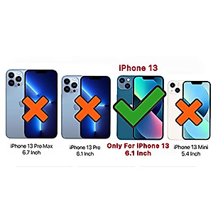 Chirano Case Compatible with iPhone 13, Only for 6.1 Inch 2021 New Model, Clear case, 4 Corners Shockproof Protection
