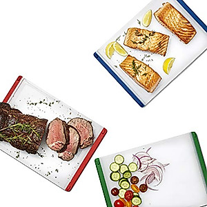 OXO Good Grips 3-Piece Plastic Everyday Cutting Board Set - Red, Green, Blue