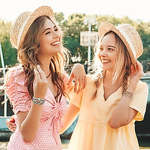 Long tiantian Bracelets for Women Trendy Stackable Leather Wrap Heart Bracelet Boho Jewelry s for Women