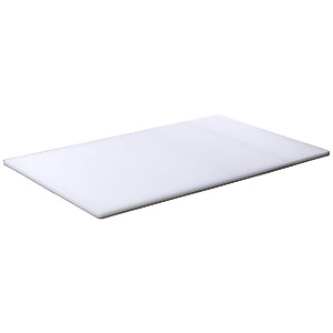 Plastic Cutting Board 18x30 1/2" Thick White, NSF Approved Commercial Use