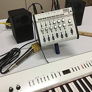 Maker hart Loop Mixer 8 3.5mm/6.3mm JACK/Bluetooth/Phono EQ Pre-amplify/microphone Compatibility/audio mixer