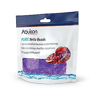 Aqueon Pure Betta Beads, Purple