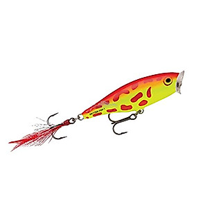 Rapala Popper Skitter Pop 2.8 inches (7 cm), 0.2 oz (7 g), Orange Frog of SP7-OF Lure