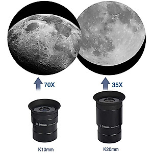 SOLOMARK Telescope, 80EQ Refractor Professional Telescope -700mm Focal Length Telescopes for Adults Astronomy, with 1.5X Barlow Lens Adapter for Photography and 13 Percent Transmission Moon Filter