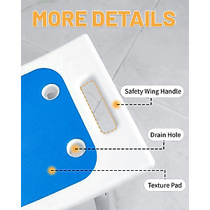 Leagent HSA FSA Shower Chair with Back, Shower Stool for Inside Shower, Shower Seat for Inside Tub, Bath Chair for Inside Bathtub for Elderly/Handicap