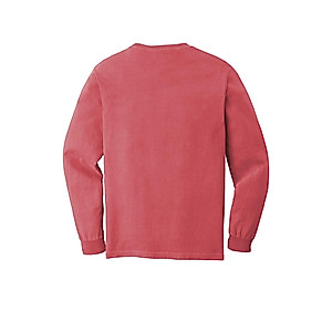 Comfort Colors 6.1 oz. Long-Sleeve Pocket T-Shirt (C4410) Crimson L