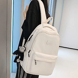 DINGZZ Fashion Women Backpack Waterproof Nylon Student Book Bag School Backpacks for Teenager (Color : D, Size : 31 * 20 * 46CM)