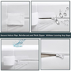 Zippered Mattress Protector Waterproof California King,Mattress Cover Encasement,9" inch Depth,for Toddlers Pets Potty Training Bedridden Nursing Home Hotel