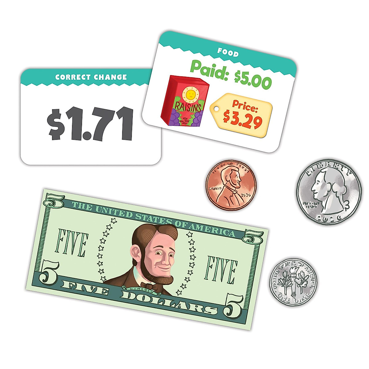 eeBoo: Making Change Game, Develops Math and Practical Money Skills, Educational Game That Allows for Skills to Form, Perfect for Ages 5 and up