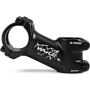 ZECHAO Mountain Road Bike Stem,Ultralight 25 Degree Bike Stem Handlebar 31.8mm Mountain Bike Stem 70/80/90/100/110mm Bike Parts Bike Stem (Color : Black, Size : 70mm)