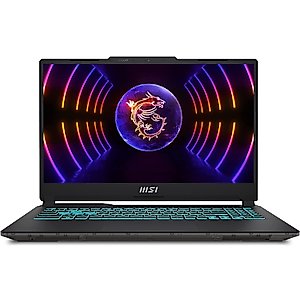 MSI 2023 Cyborg 15.6" 144HZ FHD Gaming Laptop Computer- 13th Gen Intel Core i7-13620H - GeForceRTX 4050-16GB DDR5 RAM - 512GB NVMe SSD - Win11 Home: Black A13VE-218US