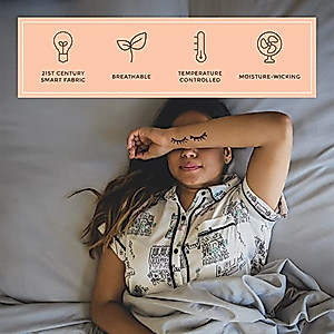 PeachSkinSheets Brushed Silver Sheet Set - 1500tc Level of Softness - Extra Soft Cooling Sheets for Hot Sleepers and Night Sweats - Queen Size